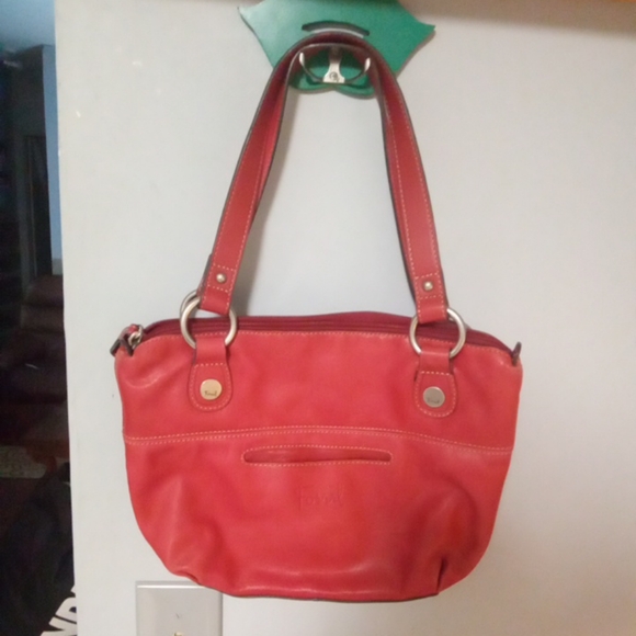 Fossil | Bags | Fossil Red Leather Purse Long Live Vintage 2 In Wide X ...